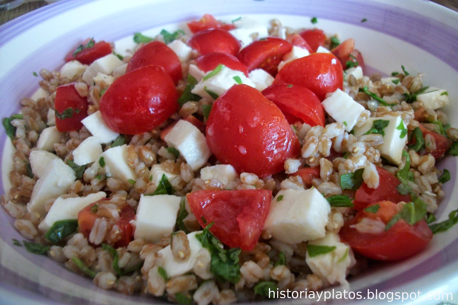 La historia detràs del plato: Ensalada de espelta